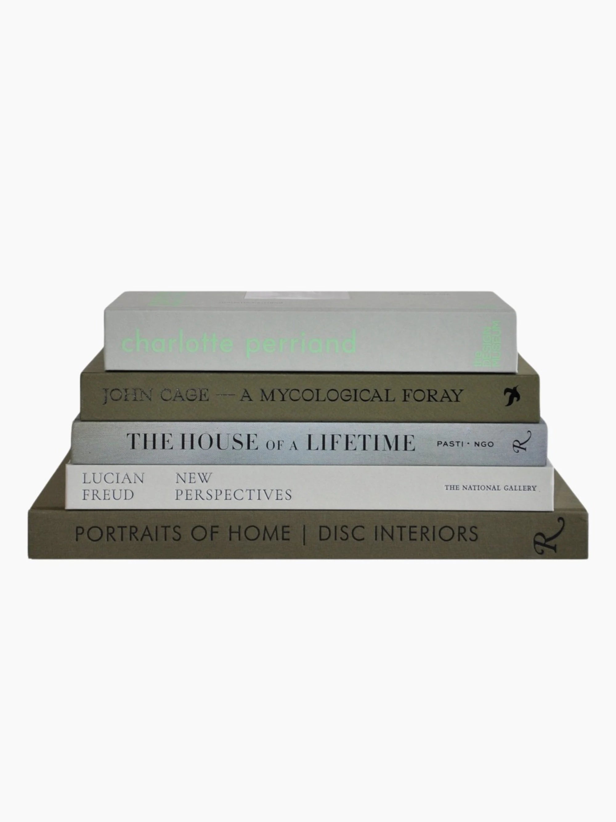 The Green Coffee Table Book Stack | The Go-To
