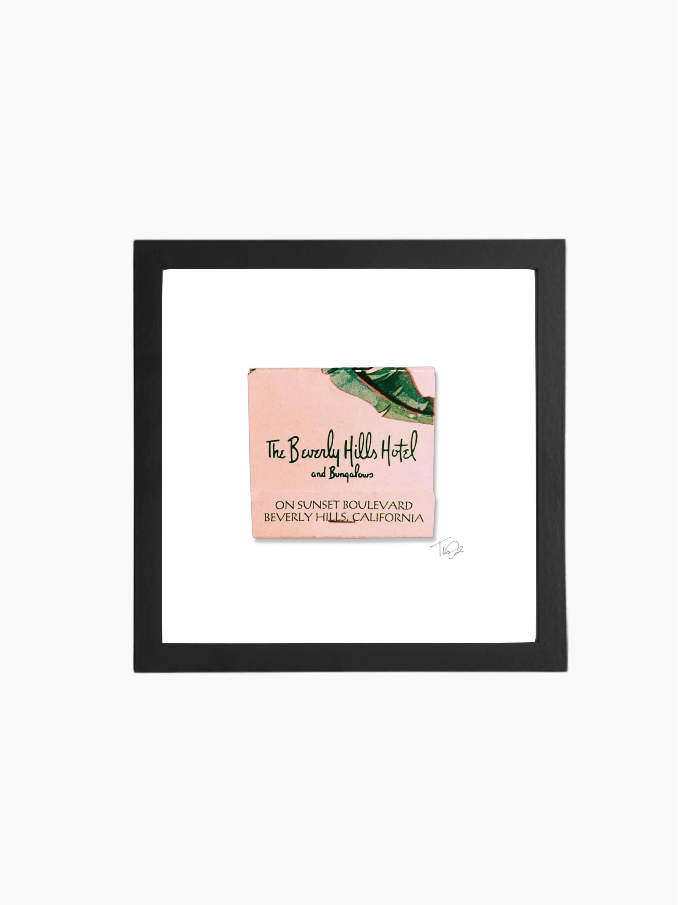 Beverly Hills Hotel Matchbook Print | The Go-To