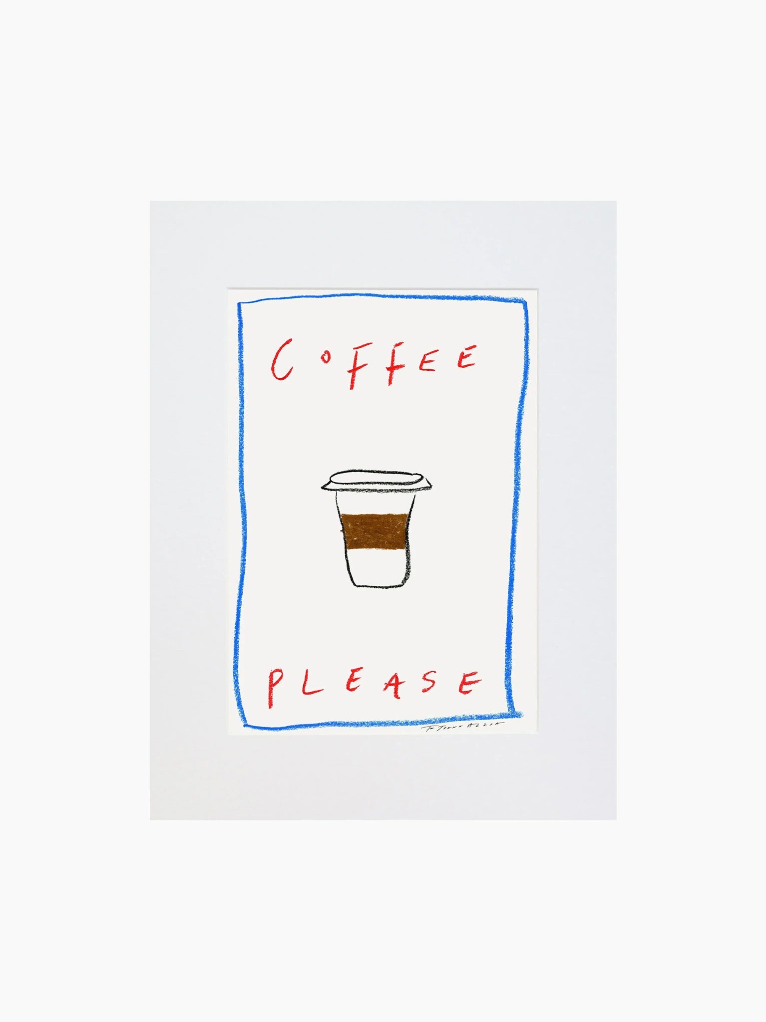 Coffee Please Art Print | The Go-To