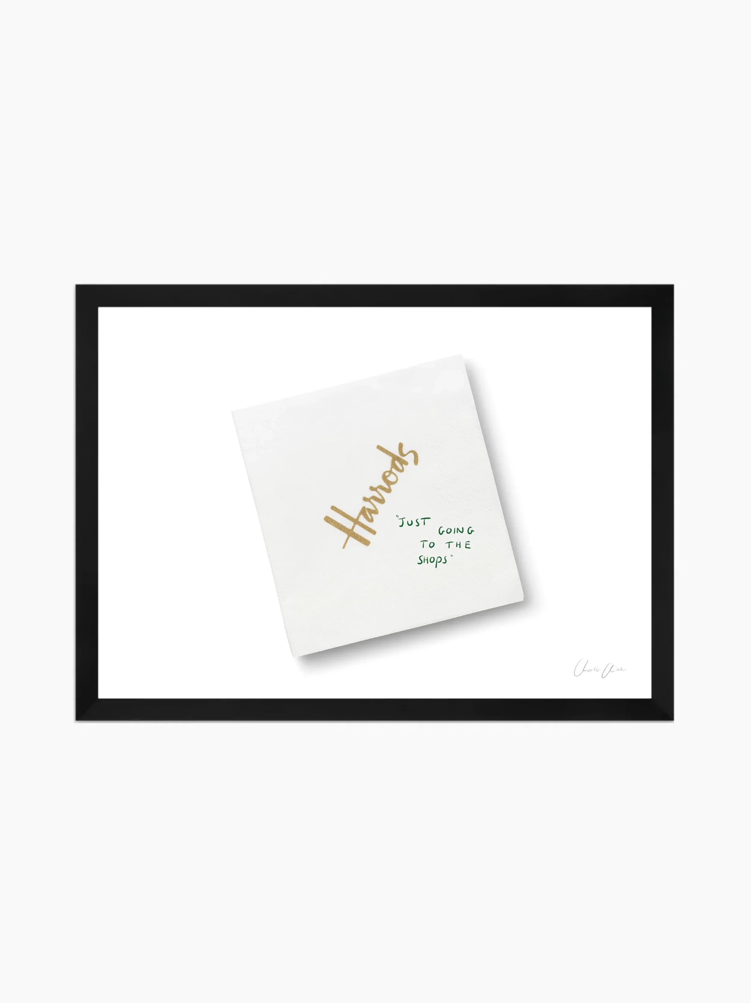 Harrods Framed Art Print | The Go-To