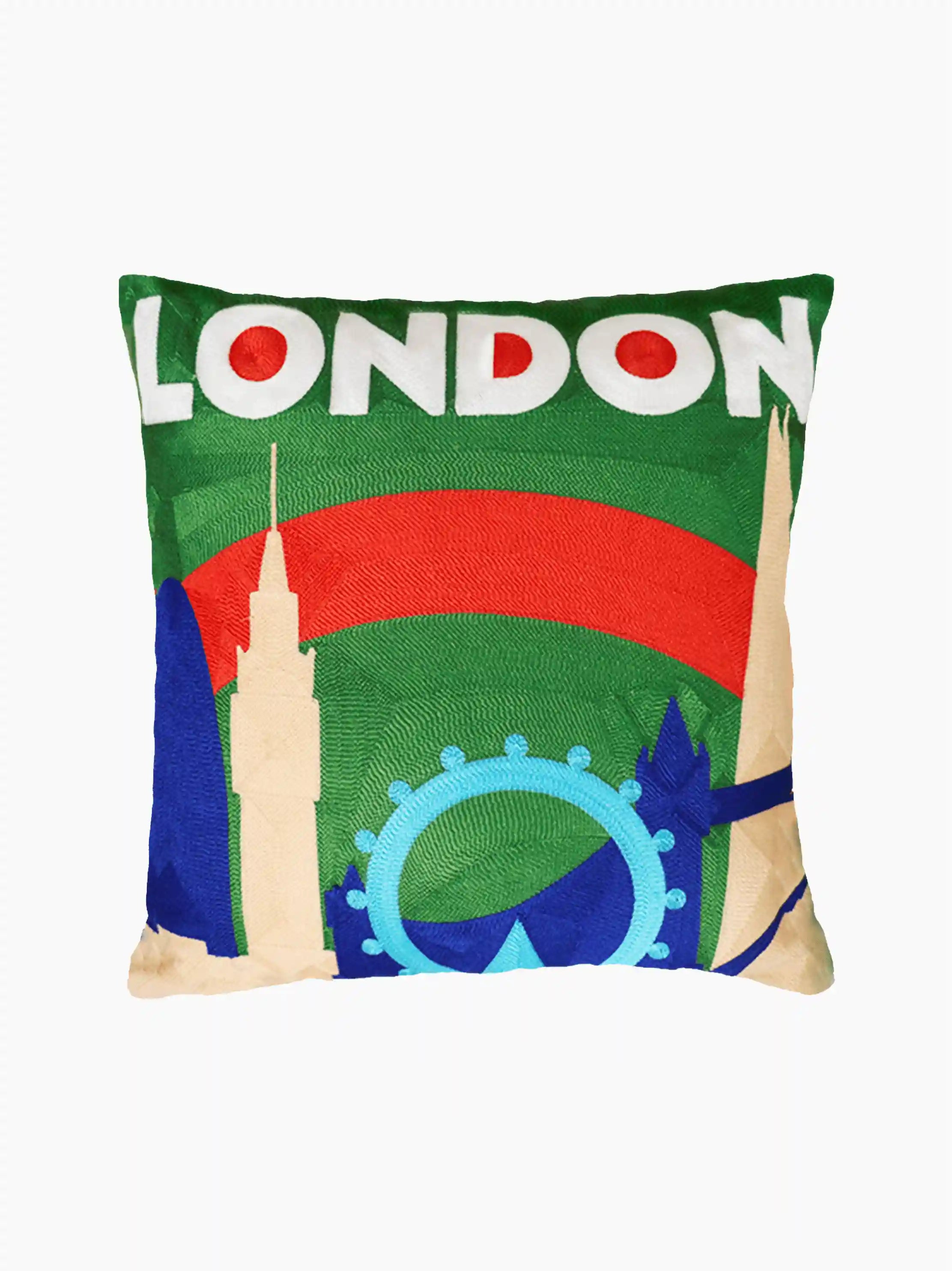 London Needlepoint Cushion | The Go-To