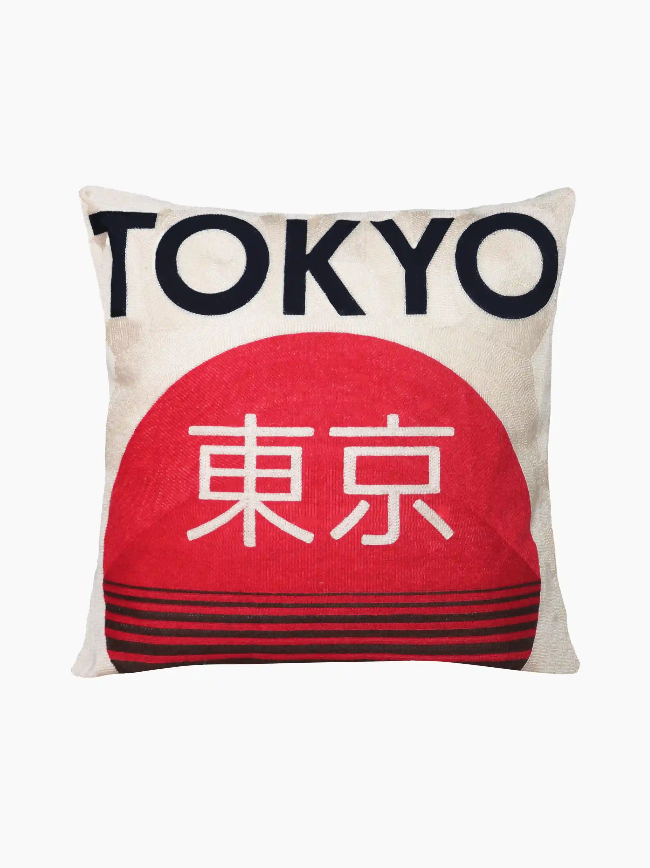 Tokyo Needlepoint Cushion | The Go-To