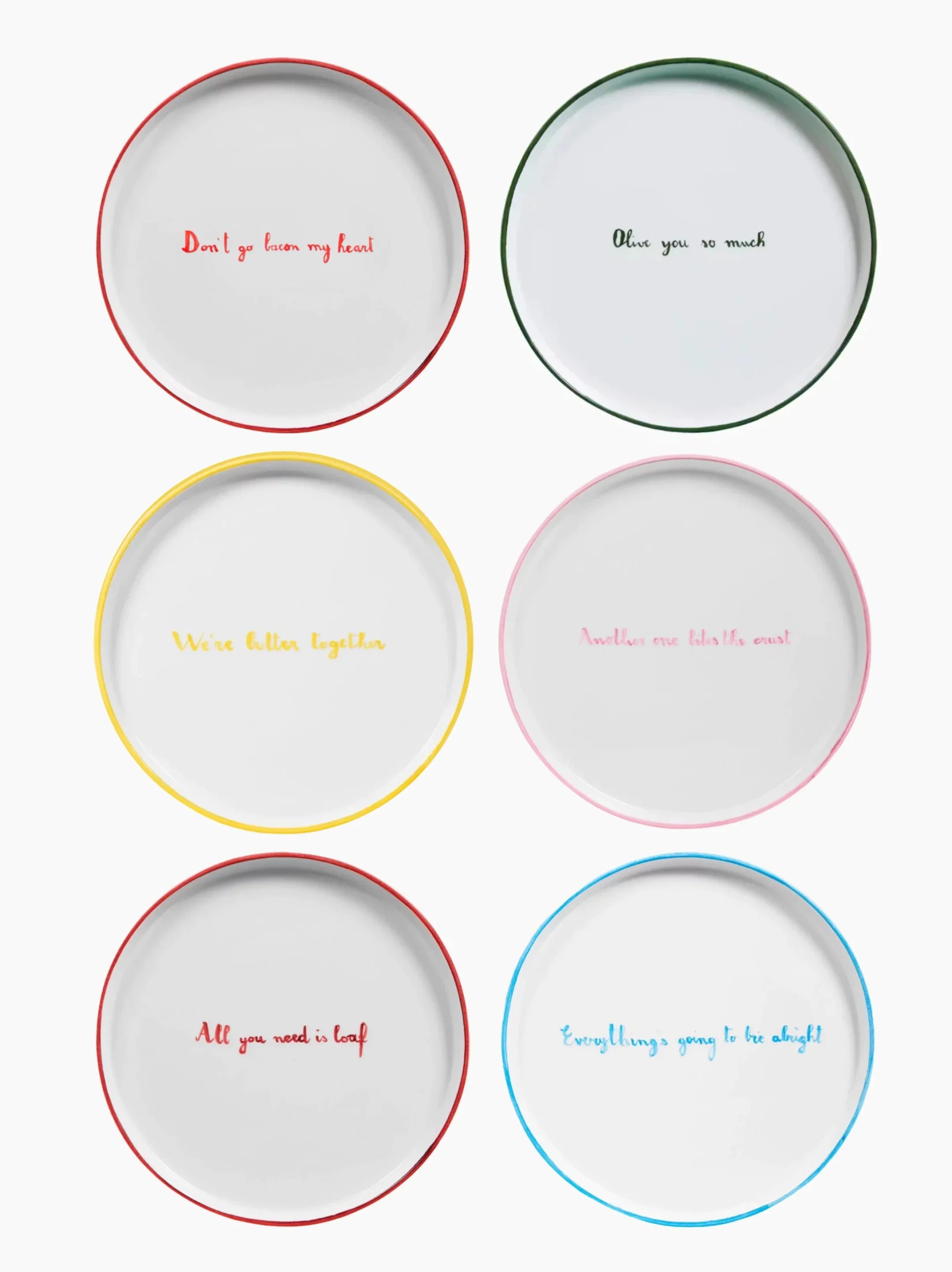 Quote Dinner Plate Set of 6 | The Go-To