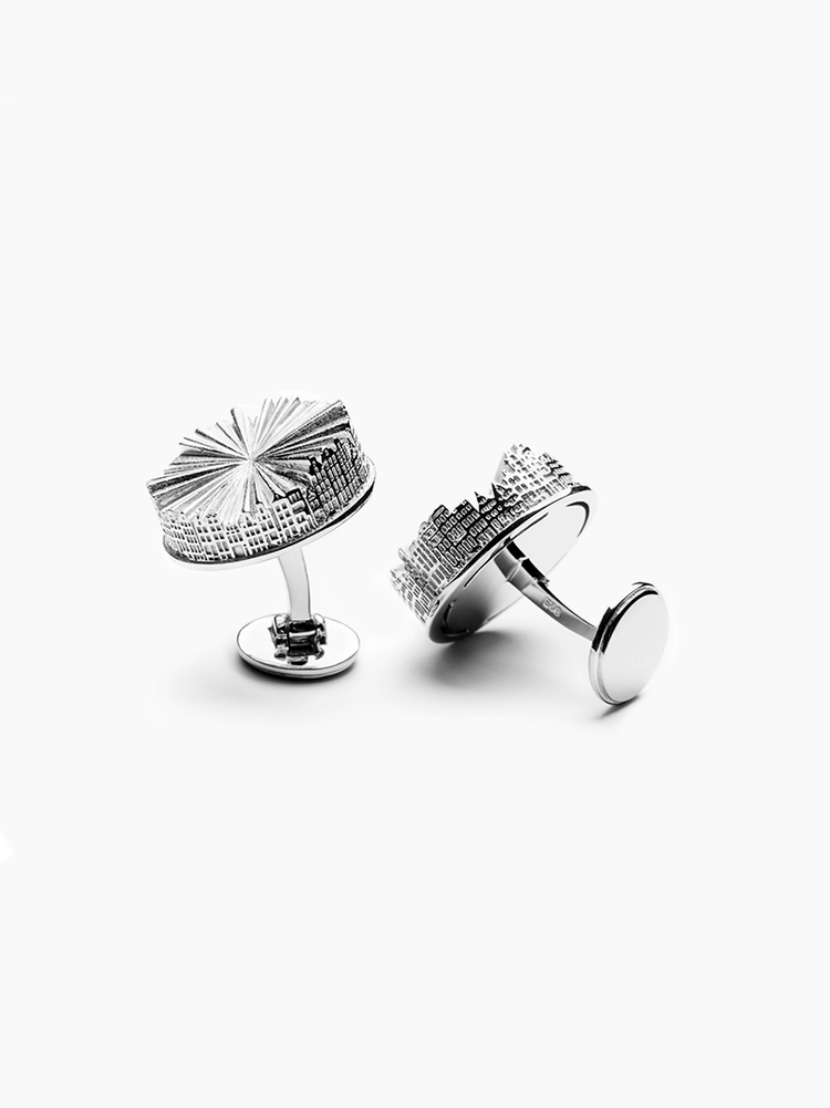 Amsterdam Canal Silver Cufflinks | The Go-To