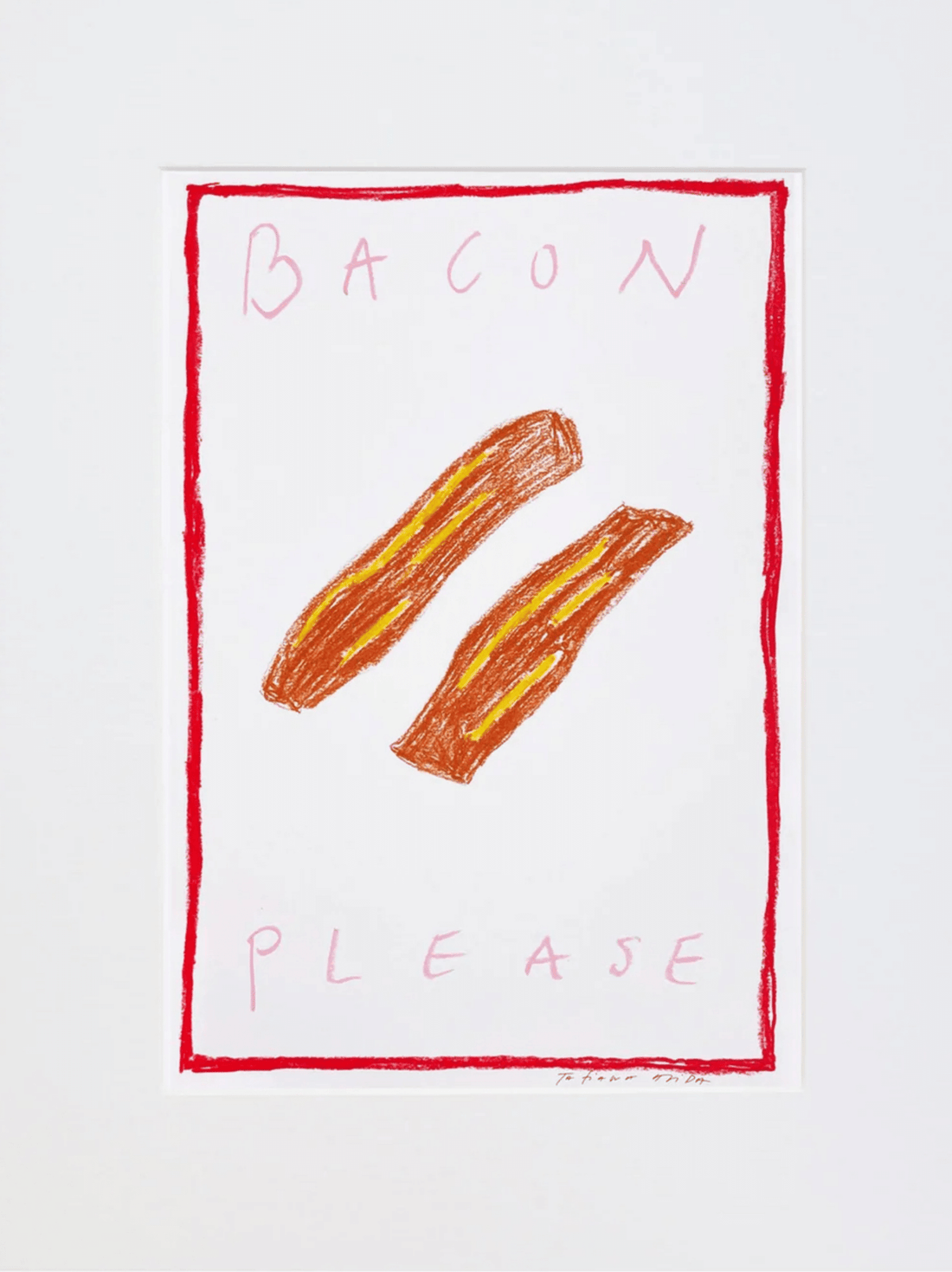 Bacon Please Framed Art Print | The Go-To