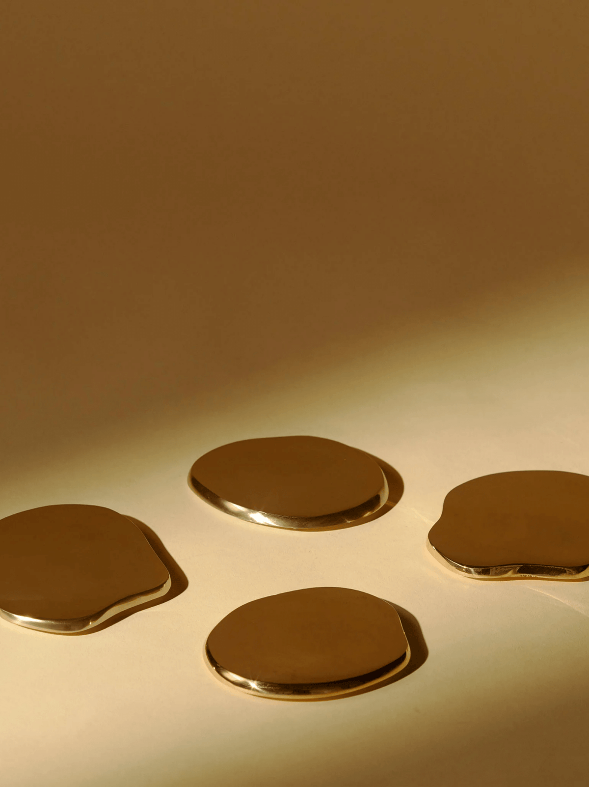 Brass Cocktail Coasters | The Go-To