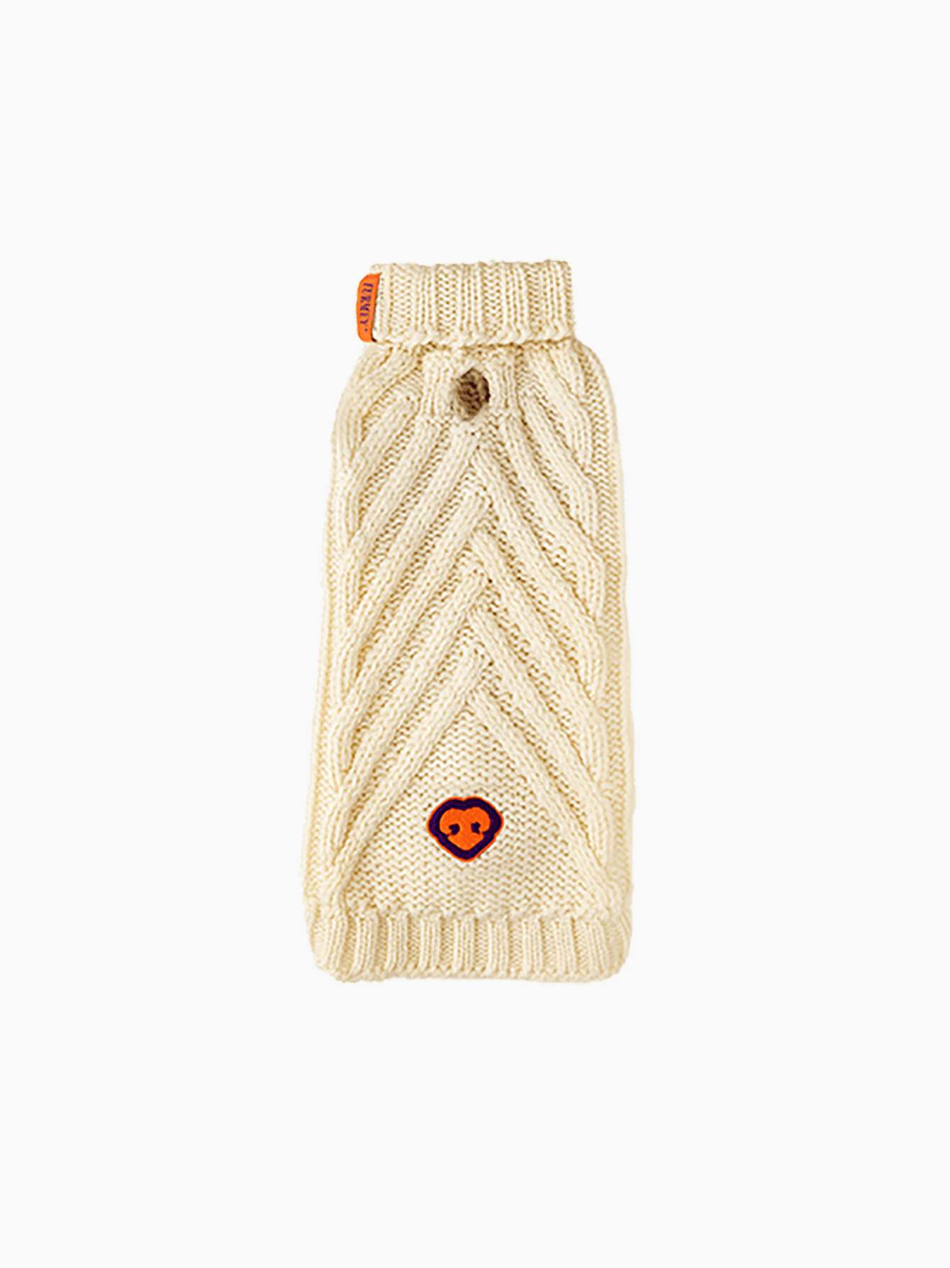 Beige Fishbone Dog Jumper | The Go-To
