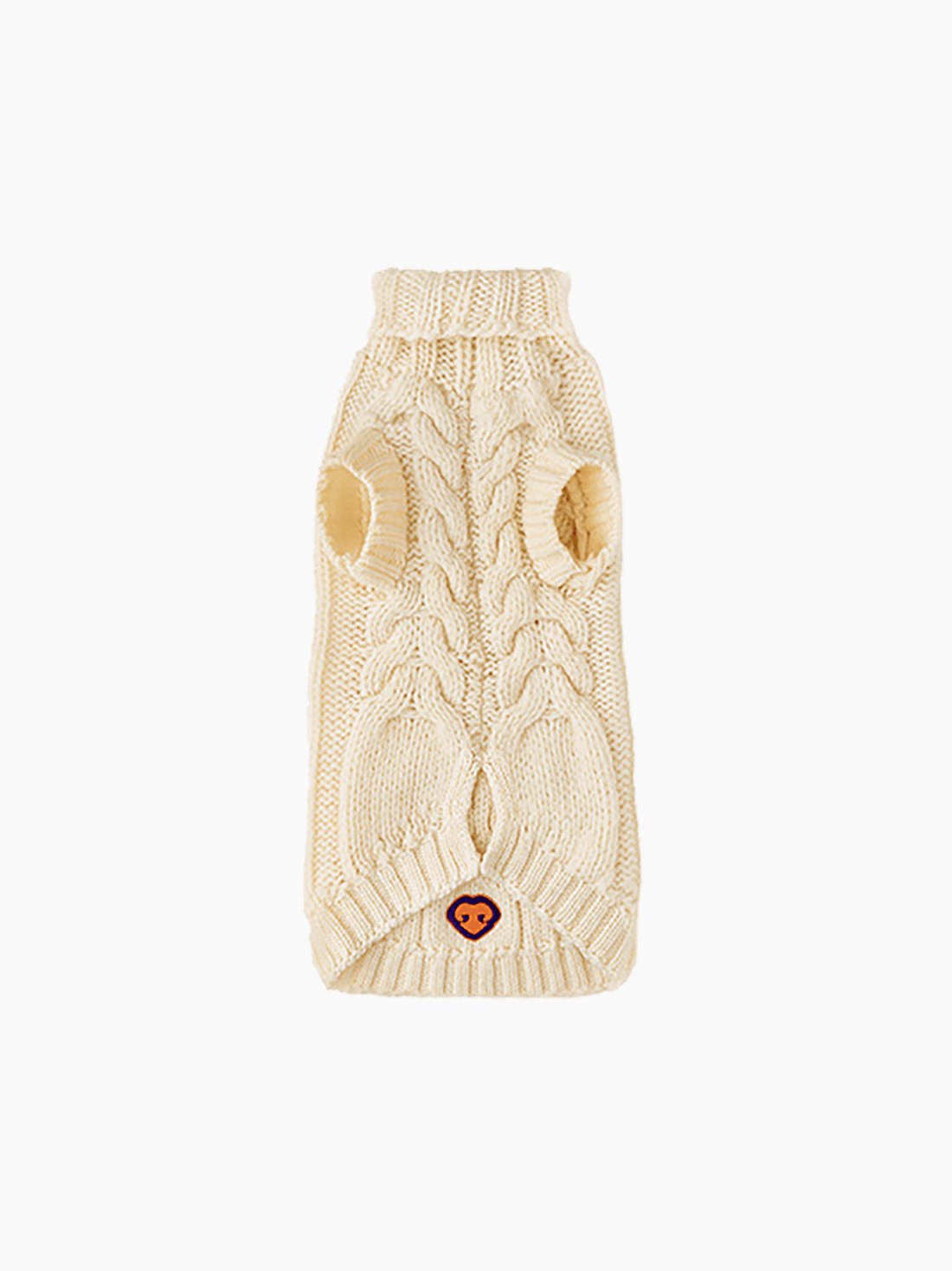 Beige Fishbone Dog Jumper | The Go-To