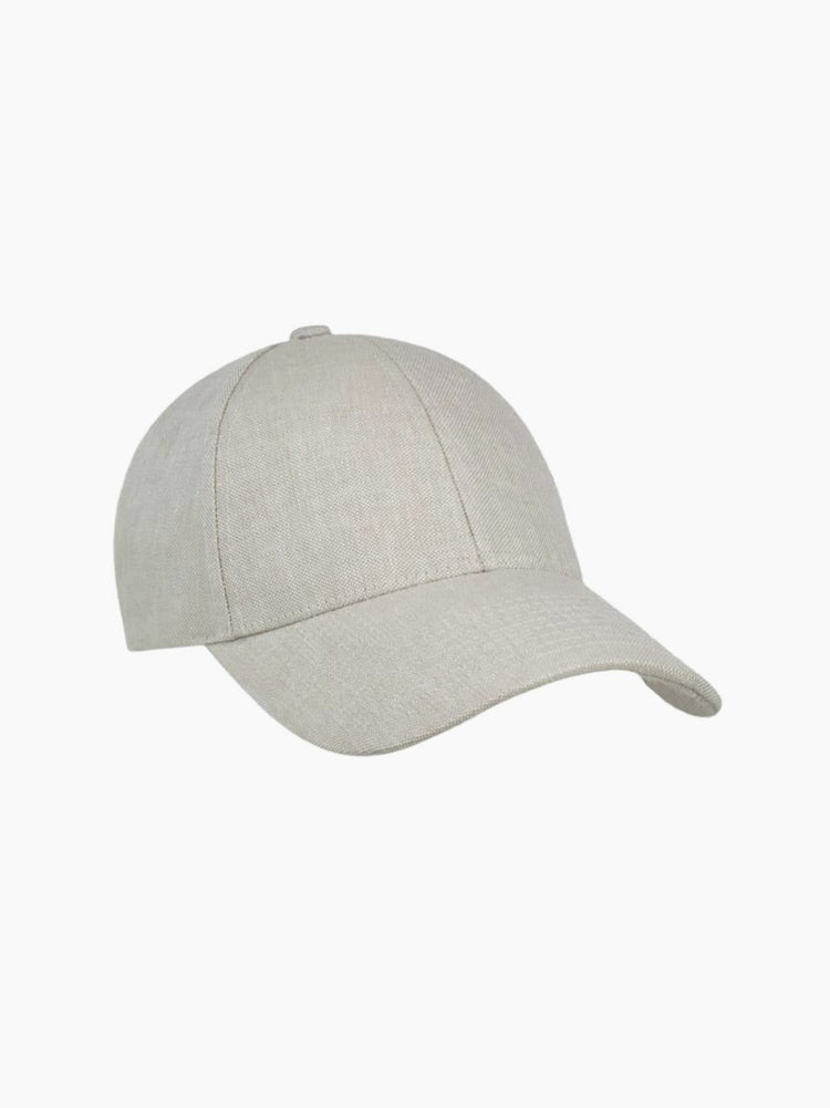 Hampton Beige Linen Cap | The Go-To