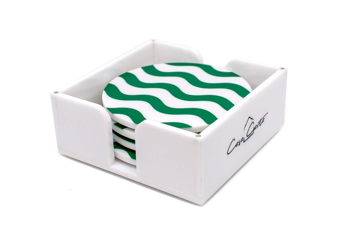 Green Coasters Set of 4 | The Go-To