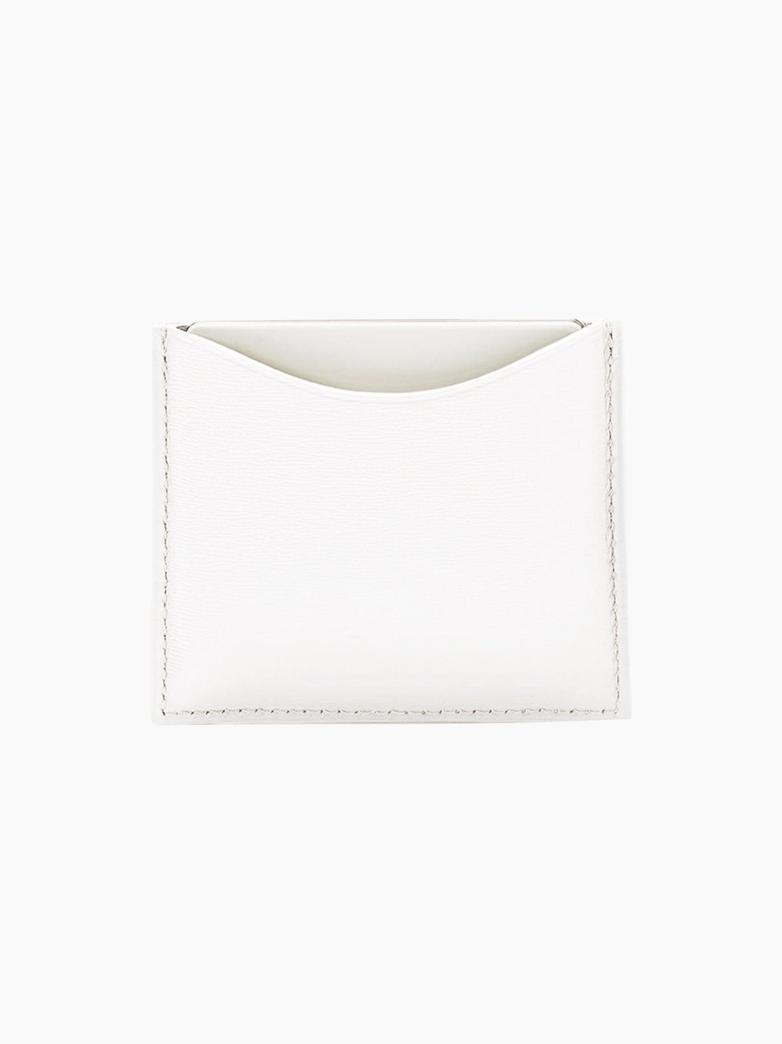 White Leather Compact Case | The Go-To